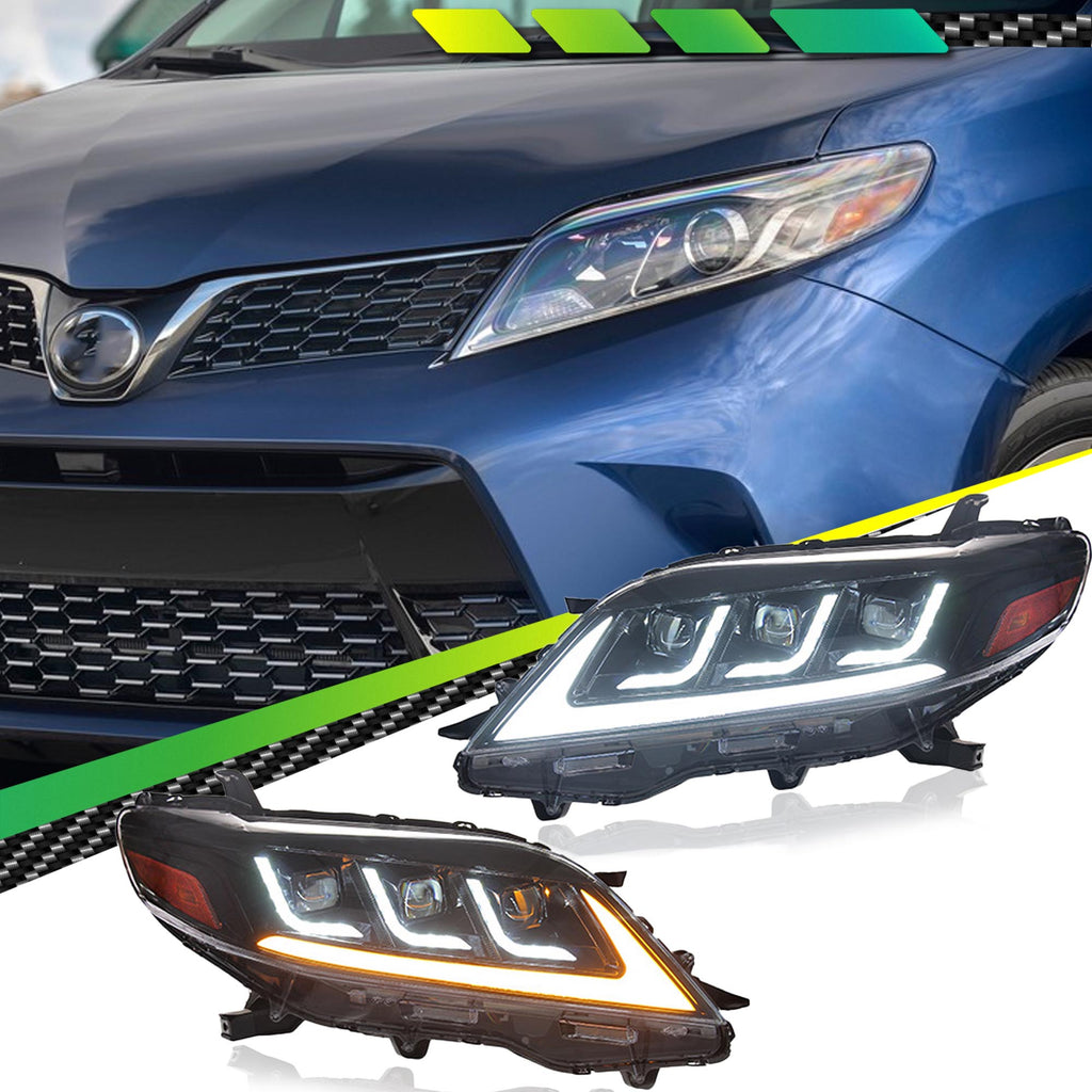 Best Replacement LED Headlights - for Toyota Sienna 2011-2020 ...