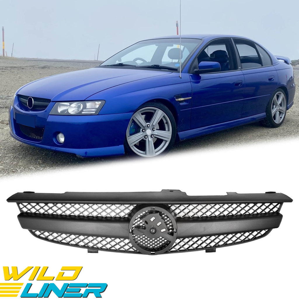 Matte Black Front Upper Grille - For Holden Commodore VZ 2004-2007 ...