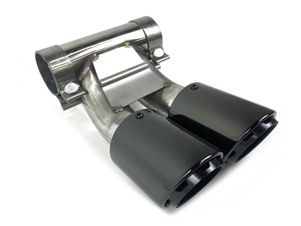 Black Exhaust Tips - For Porsche 981 Boxster / Cayman - WildLiner.com