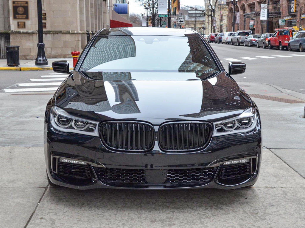 Black Front Grill - For BMW G11 G12 7-Series 2016-2019 - WildLiner.com