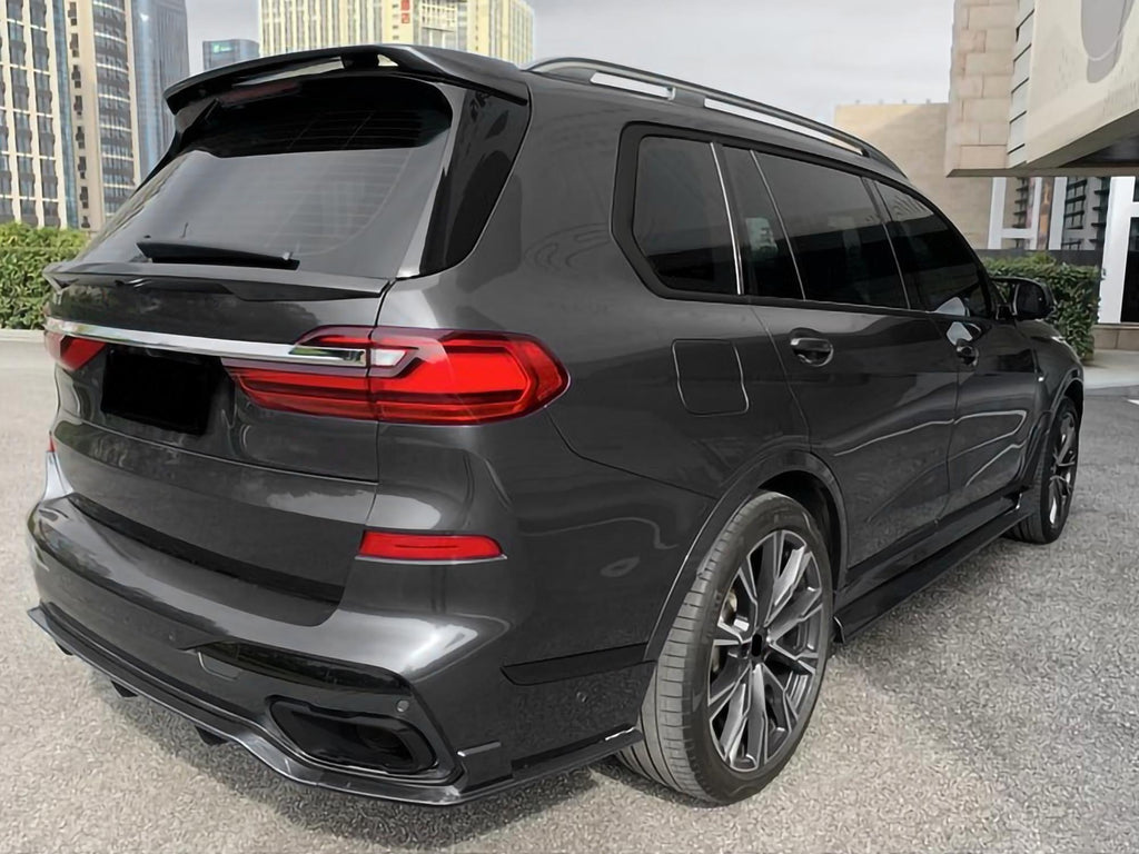 Gloss Black Rear Diffuser Lip for 2019+ BMW X7 G07 M Sport Bumper di120 ...