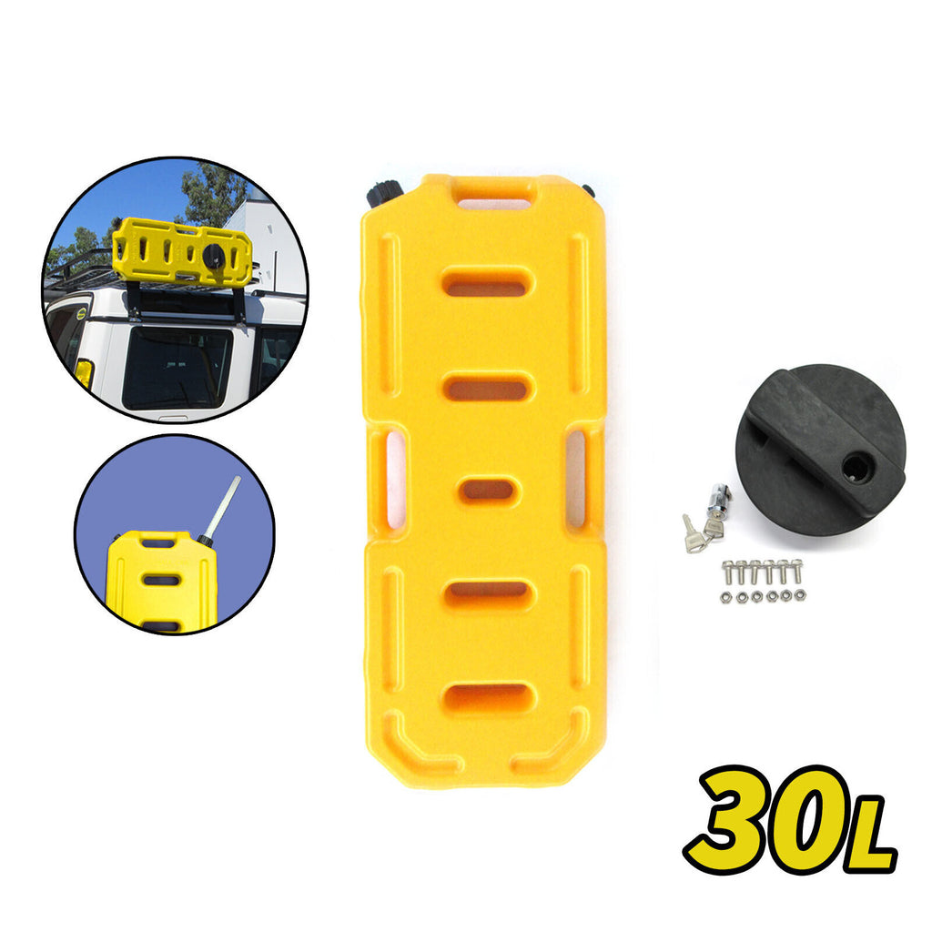 30L Yellow Fuel Container & Lock Mounts - WildLiner.com