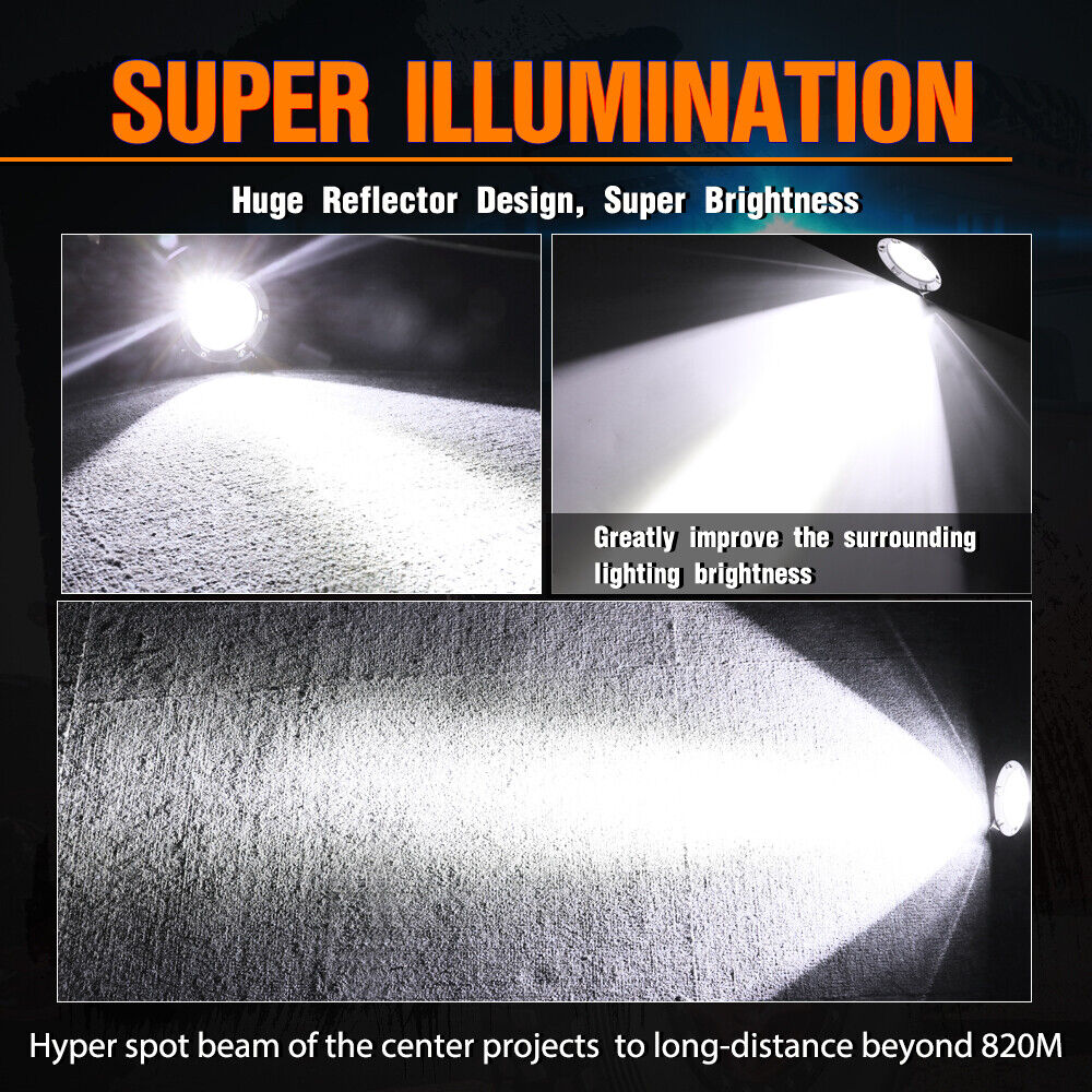 Pair 4" LED Round Offroad Driving Spot Lights - WildLiner.com
