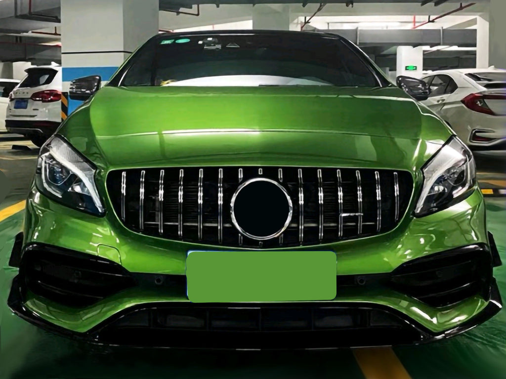 Chrome GTR Front Grill - 2016-2018 Mercedes W176 A250 A200 A45 ...
