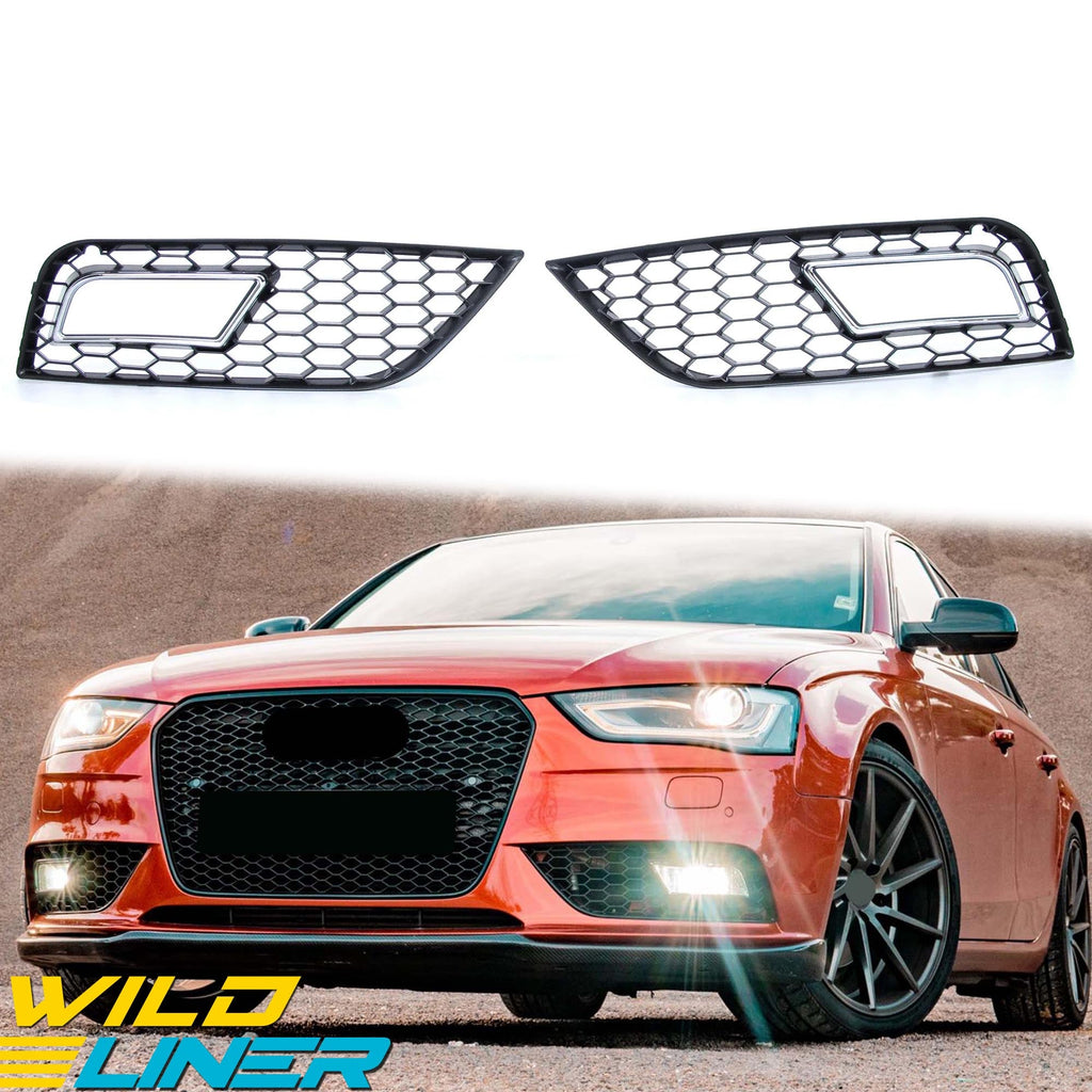 Audi A4 B8.5 Fog Light Cover Grille - WildLiner.com