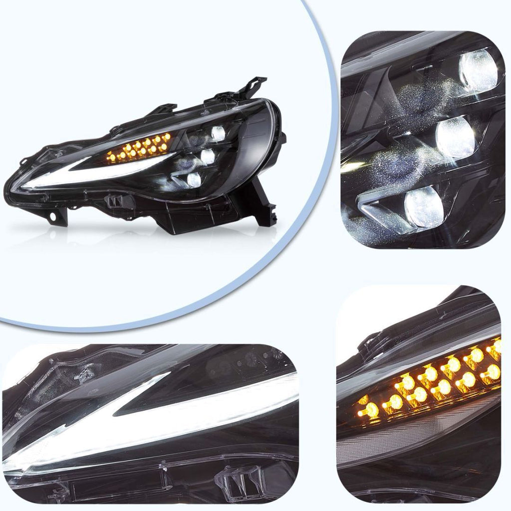 RGB LED Headlights - For Toyota GT86 Subaru BRZ 2012-2020 - WildLiner.com