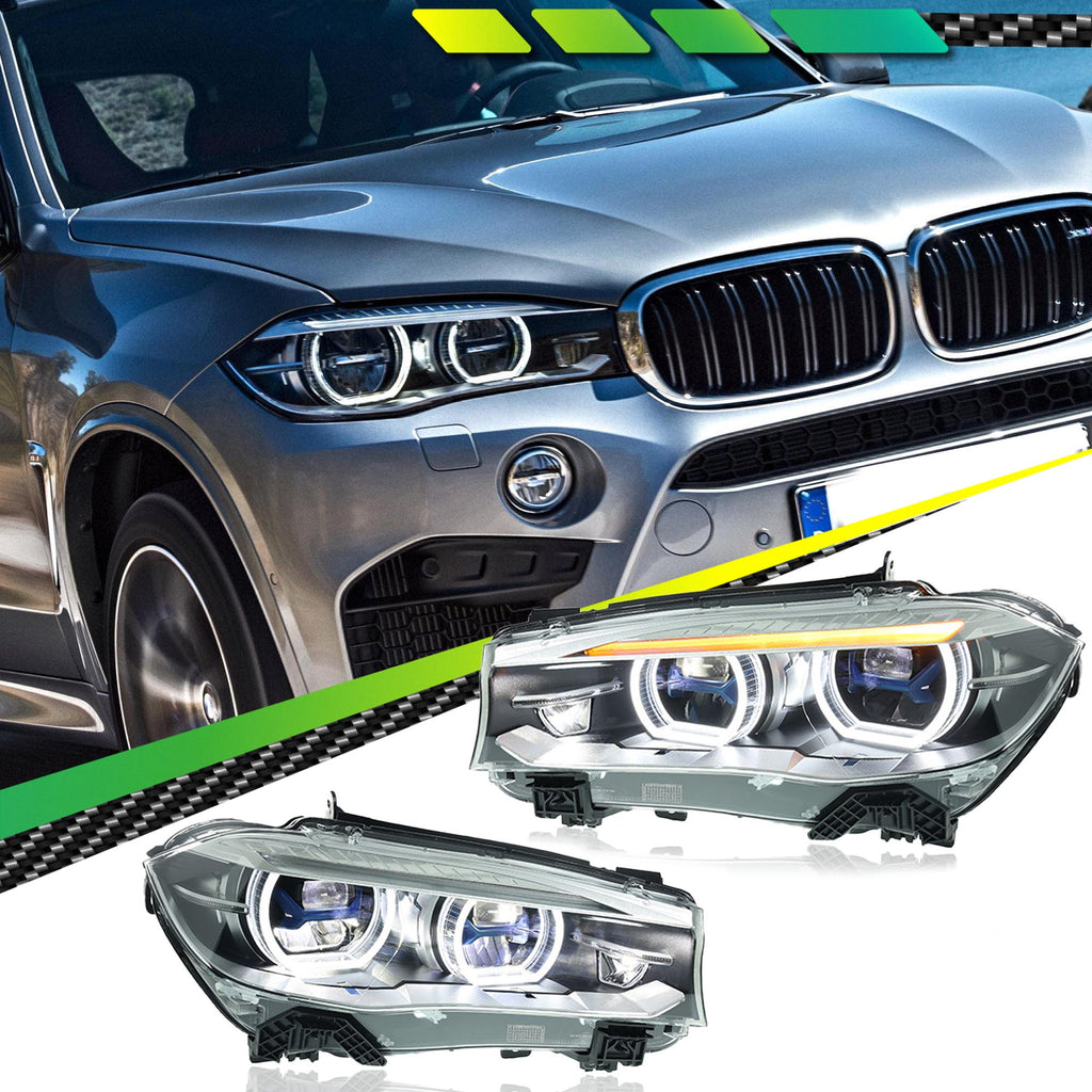 Best Replacement LED Headlights - for BMW X5-F15 2014-2018- WildLiner.com
