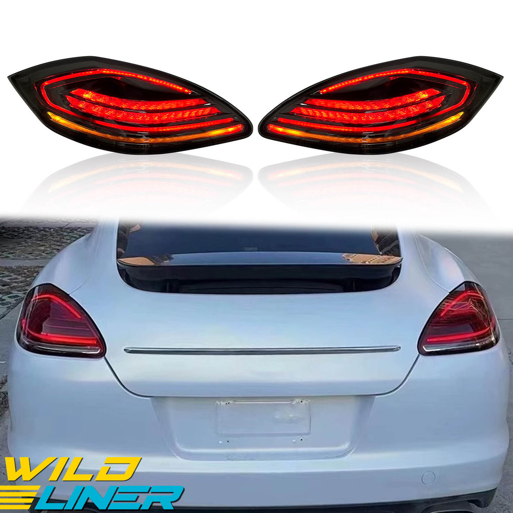 Pair Red Color Upgraded Tail Lights Assembly for Porsche Panamera 970 ...