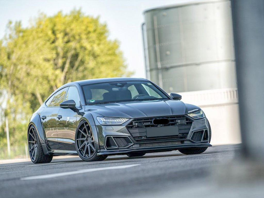 L+R Fog Light Grille - For Audi A7 C8 Sportback 19-25 - WildLiner.com