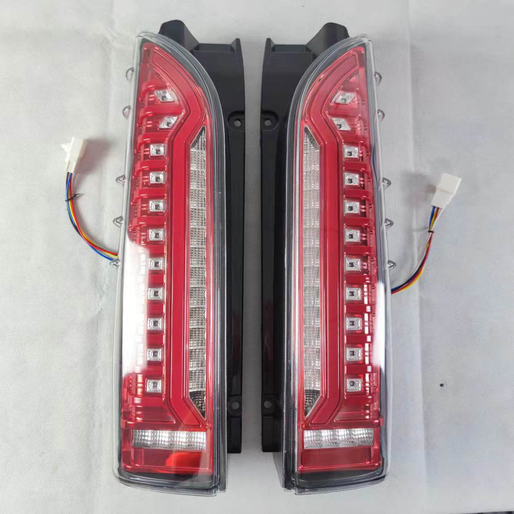 Clear LED Tail Lights - For Toyota Hiace H200 2005-2018 - WildLiner.com