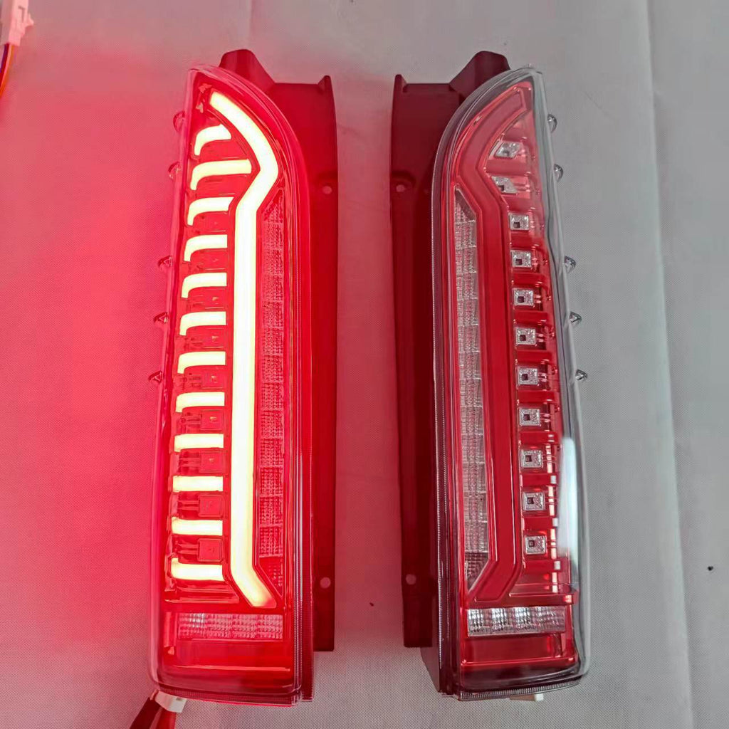 Clear LED Tail Lights - For Toyota Hiace H200 2005-2018 - WildLiner.com