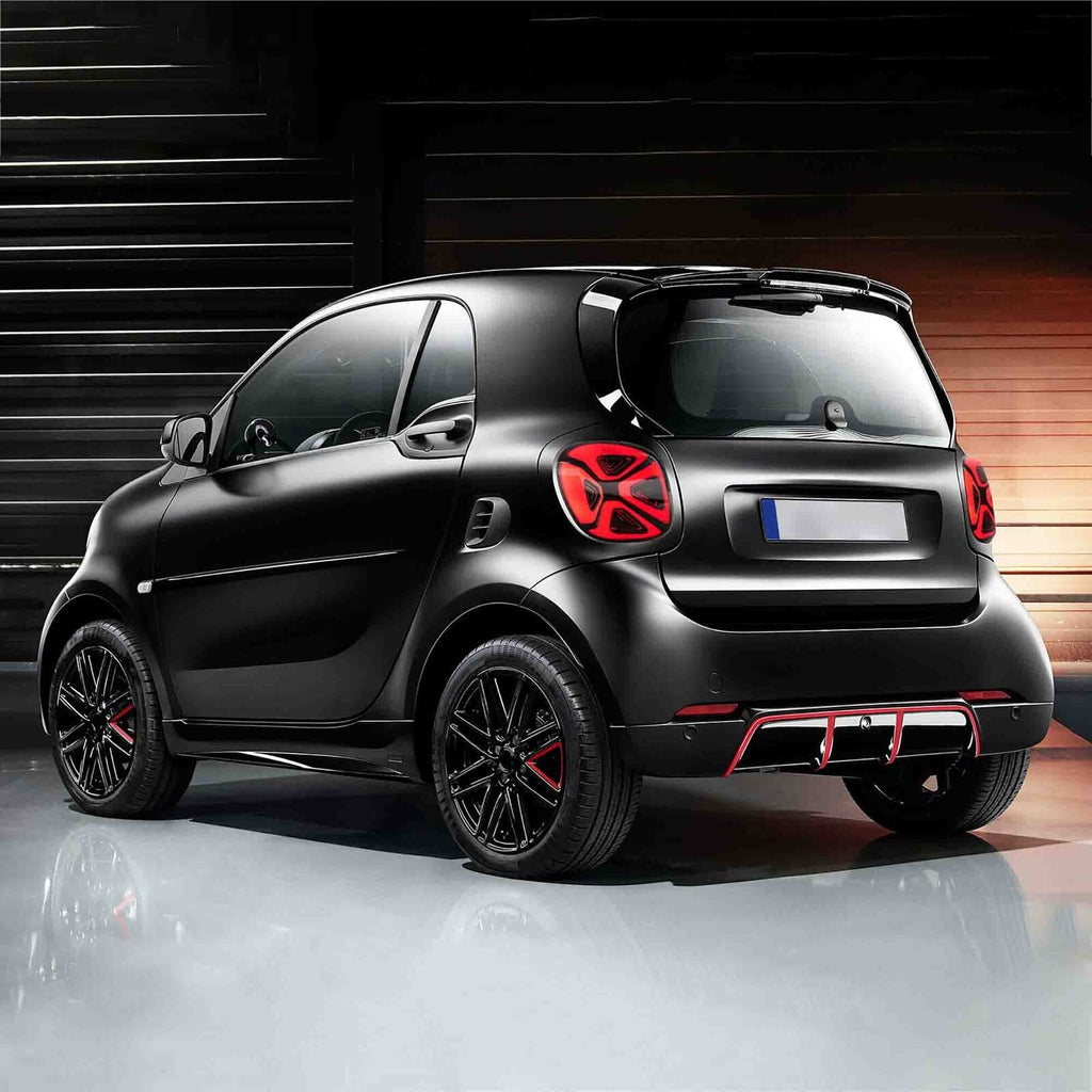 Smoked LED Tail Lights - Mercedez Smart 453 Fortwo/Forfour - WildLiner.com