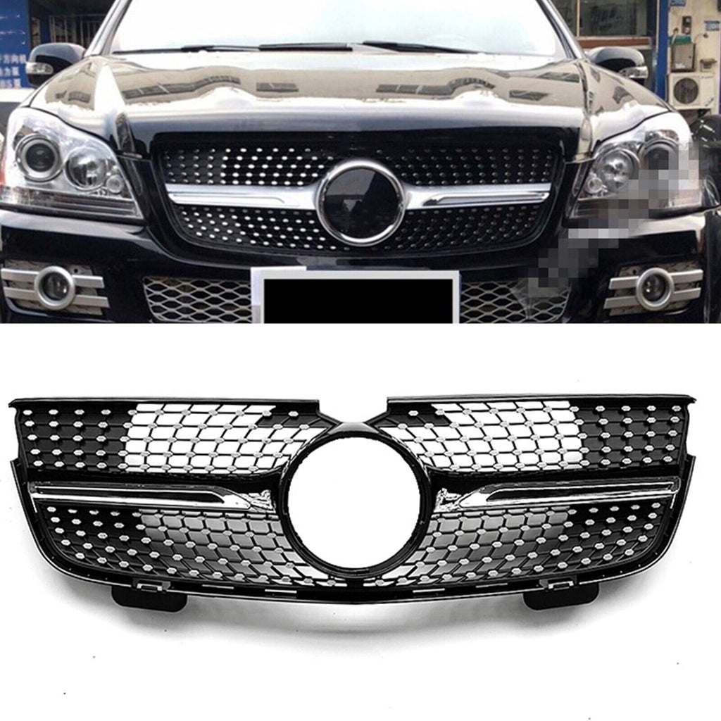 Black Diamond Front Grille - Mercedes X164 GL450 2007-2012 GL350 2010 ...