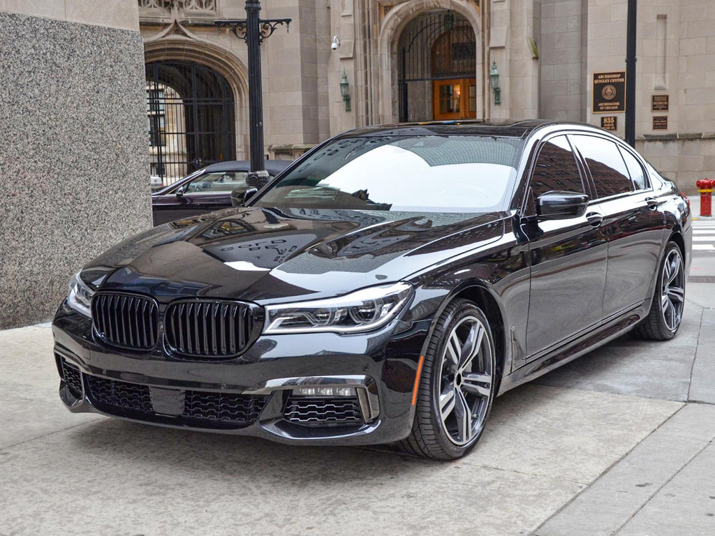 Black Front Grill - For BMW G11 G12 7-Series 2016-2019 - WildLiner.com