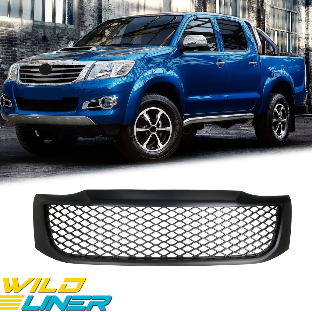 Front Bumper Grill for Toyota Hilux 2012-2015 N70 Matte Black Grille ...
