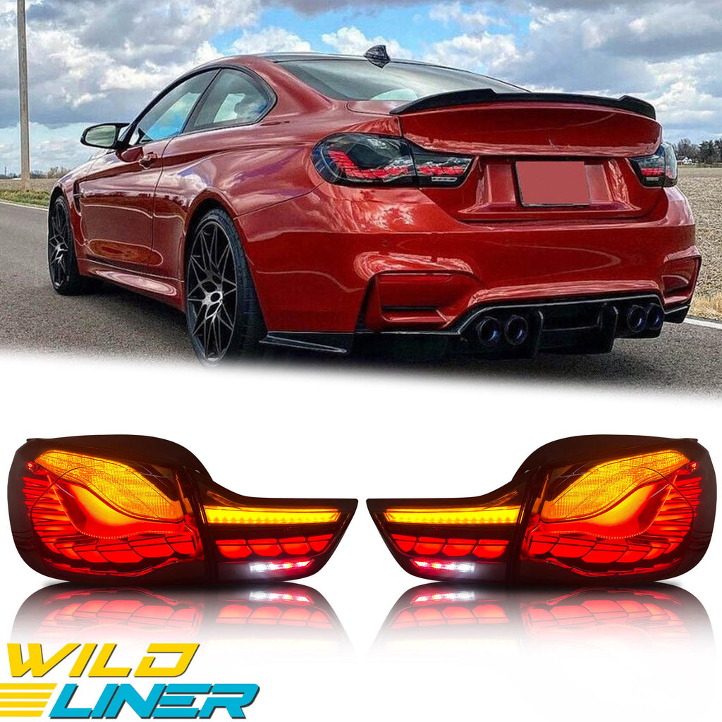 RED/Smoke Tail Lights - BMW F32 F33 F36 M4 F82 F83 - WildLiner.com