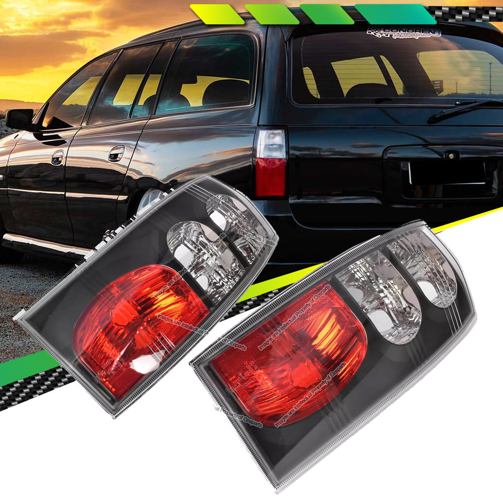 Black Altezza Tail Lights - For Holden Commodore VT VX VY Wagon 1997 ...