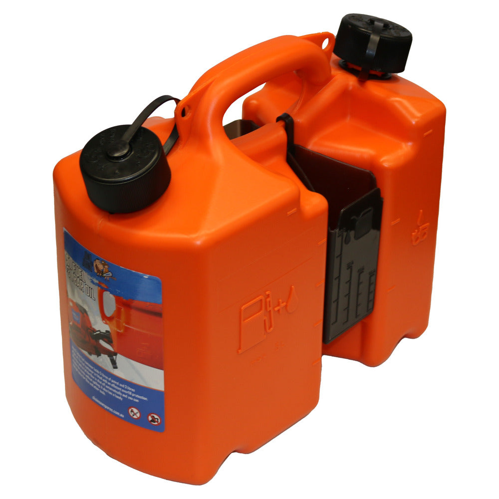 5 Litre / 3 Litre Fuel & Bar Oil Combination Bottle Can - WildLiner.com