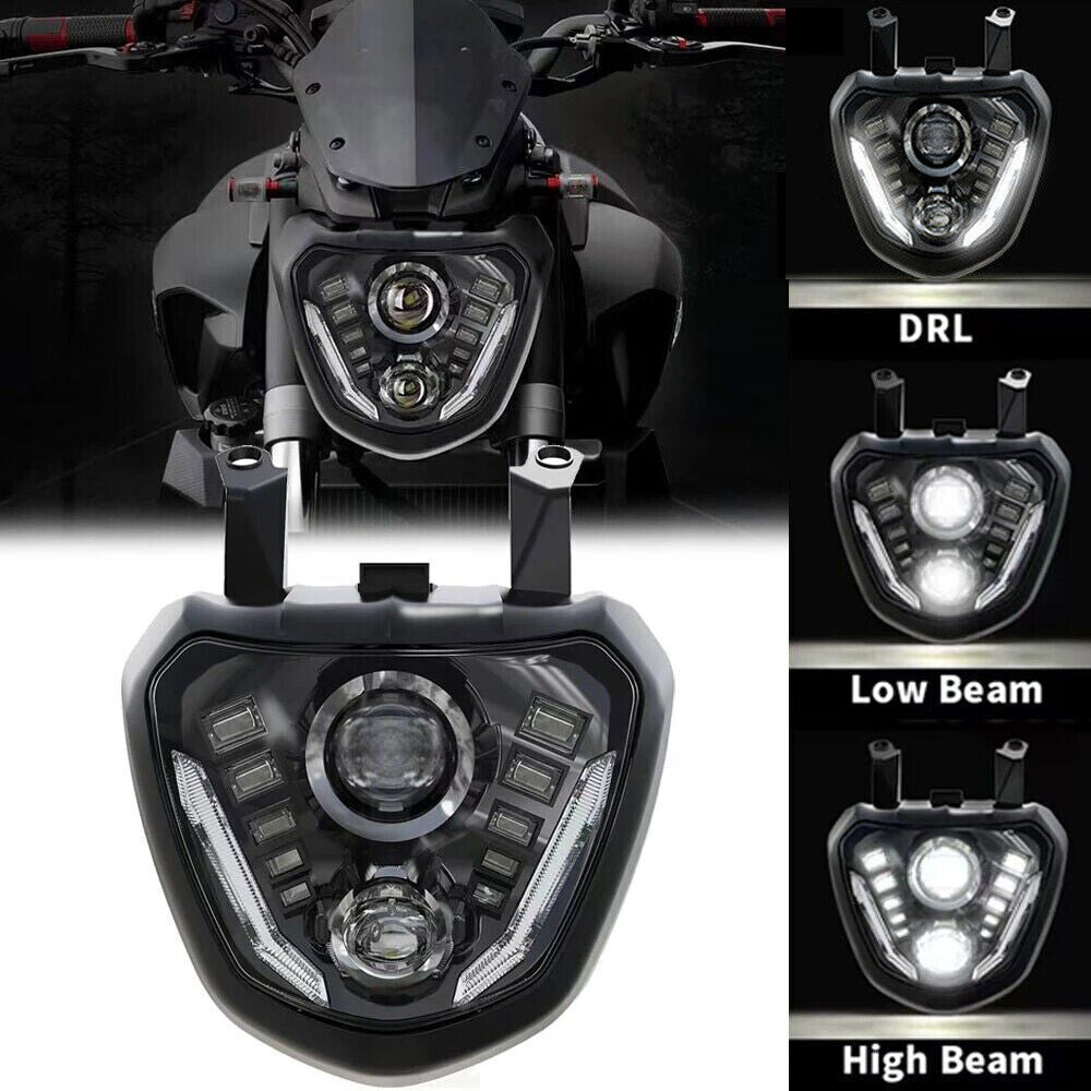 LED Headlight With DRL - For Yamaha MT07 FZ07 2014-2017 - WildLiner.com