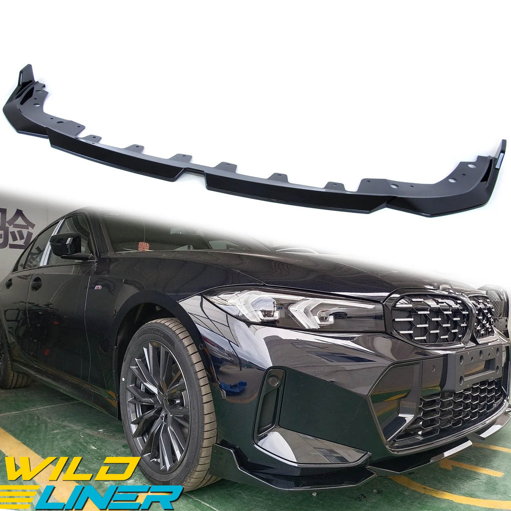Black Front Lip Splitters - For BMW 3 Series G20 M340i 330i M Sport ...