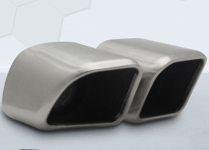 Square Exhaust Tips - For Porsche Cayenne Turbo 63mm Pipe - WildLiner.com