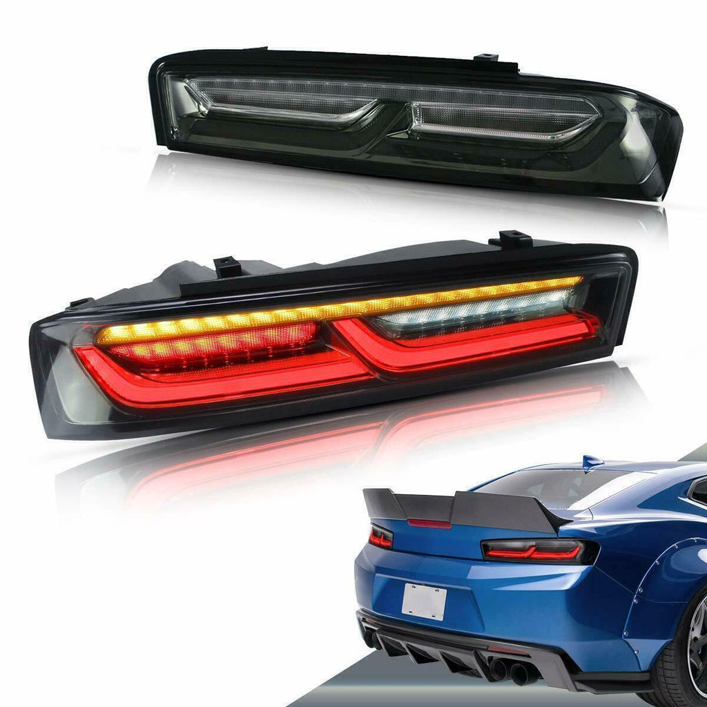 Smoke LED Tail Lights - For Chevrolet Chevy Camaro 2016-2018 ...