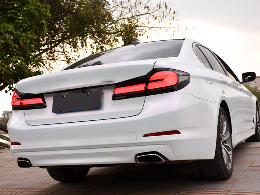 White LED Tail Lights - For BMW G30 M5 F90 2017-2020 - WildLiner.com