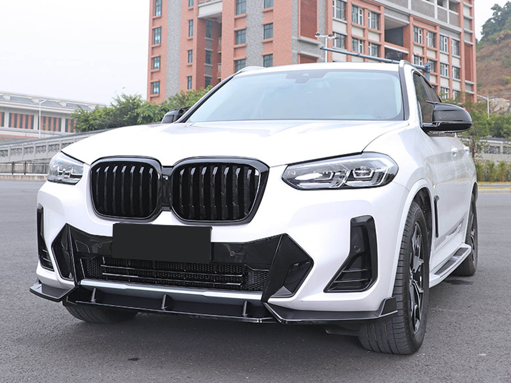 3PCS Black Front Lip Splitter - For BMW X3 G01 M Sport 2022-2023 ...