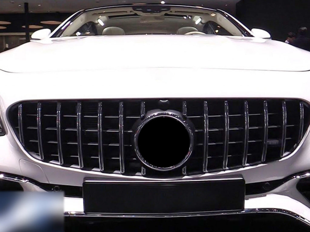 Black GT Style Black Grille Bumper grill For Mercedes Benz S-Class C217 ...