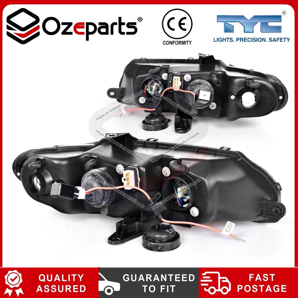 L+R Black Headlights - For Holden Commodore VT 1997-2000 - WildLiner.com
