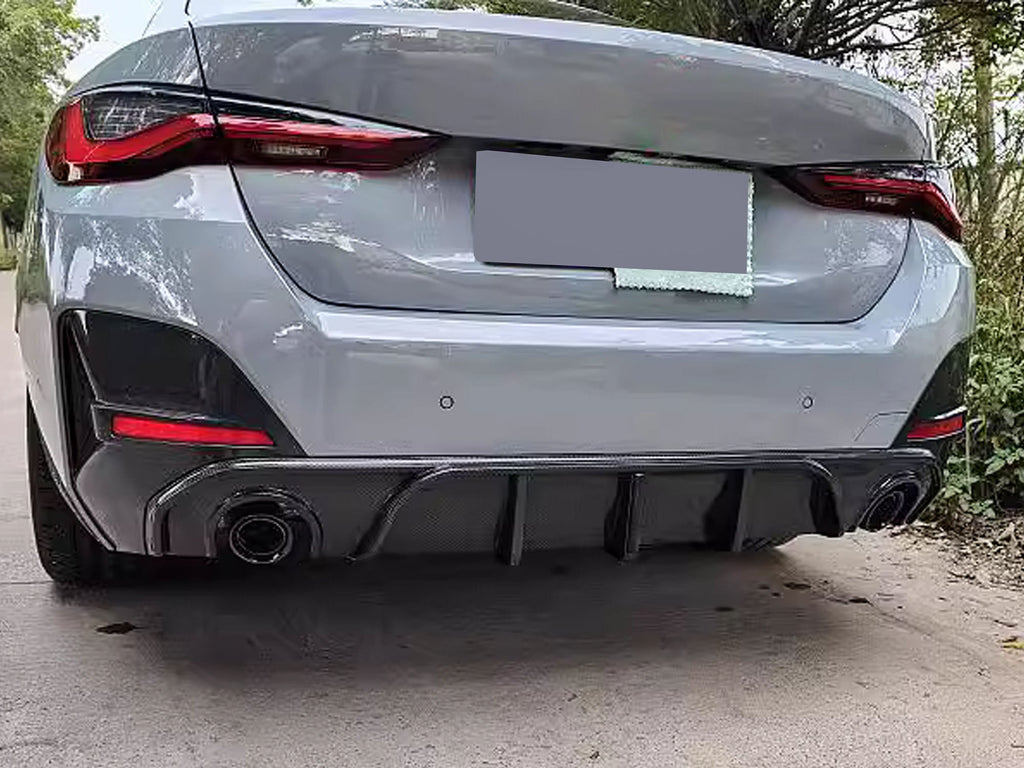 Gloss Black Rear Diffuser - For BMW G26 Gran Coupe - WildLiner.com