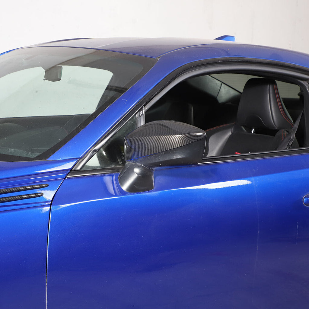 Carbon Look Mirror Caps Overlay - Toyota 86/Subaru BRZ - WildLiner.com