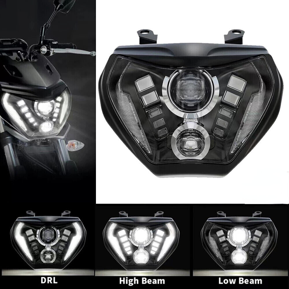 LED Headlight + DRL - For Yamaha MT07 MT09 FZ09 - WildLiner.com