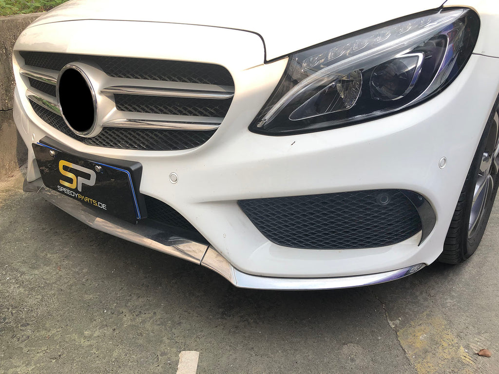 Black Front Side Canards - Mercedes W205/C205/S205 2015-2018 ...